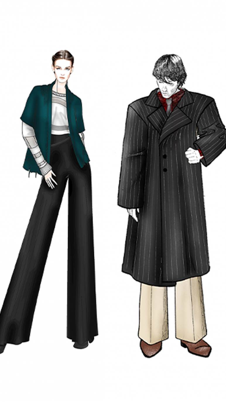 Stage costumes for the theater play - Accademia Italiana